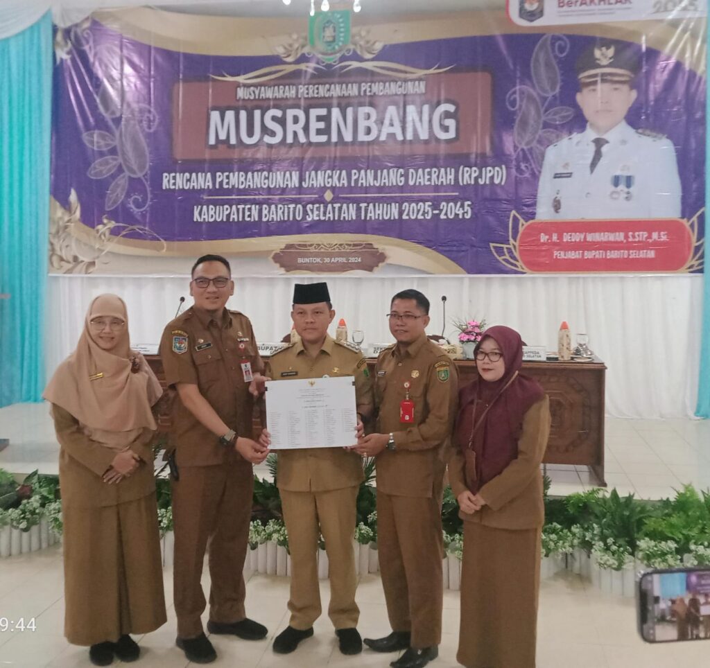 Musyawarah Perencanaan Pembangunan (Musrenbang) RPJPD Kabupaten Barito ...
